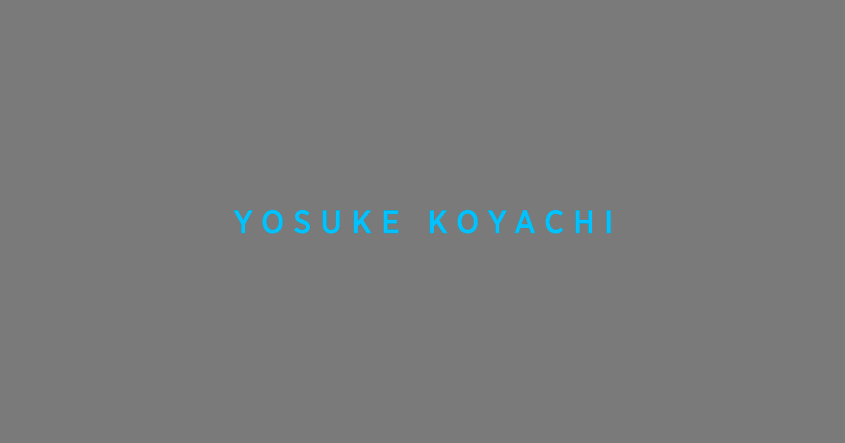 YOSUKE KOYACHI portfolio site | works | unshift